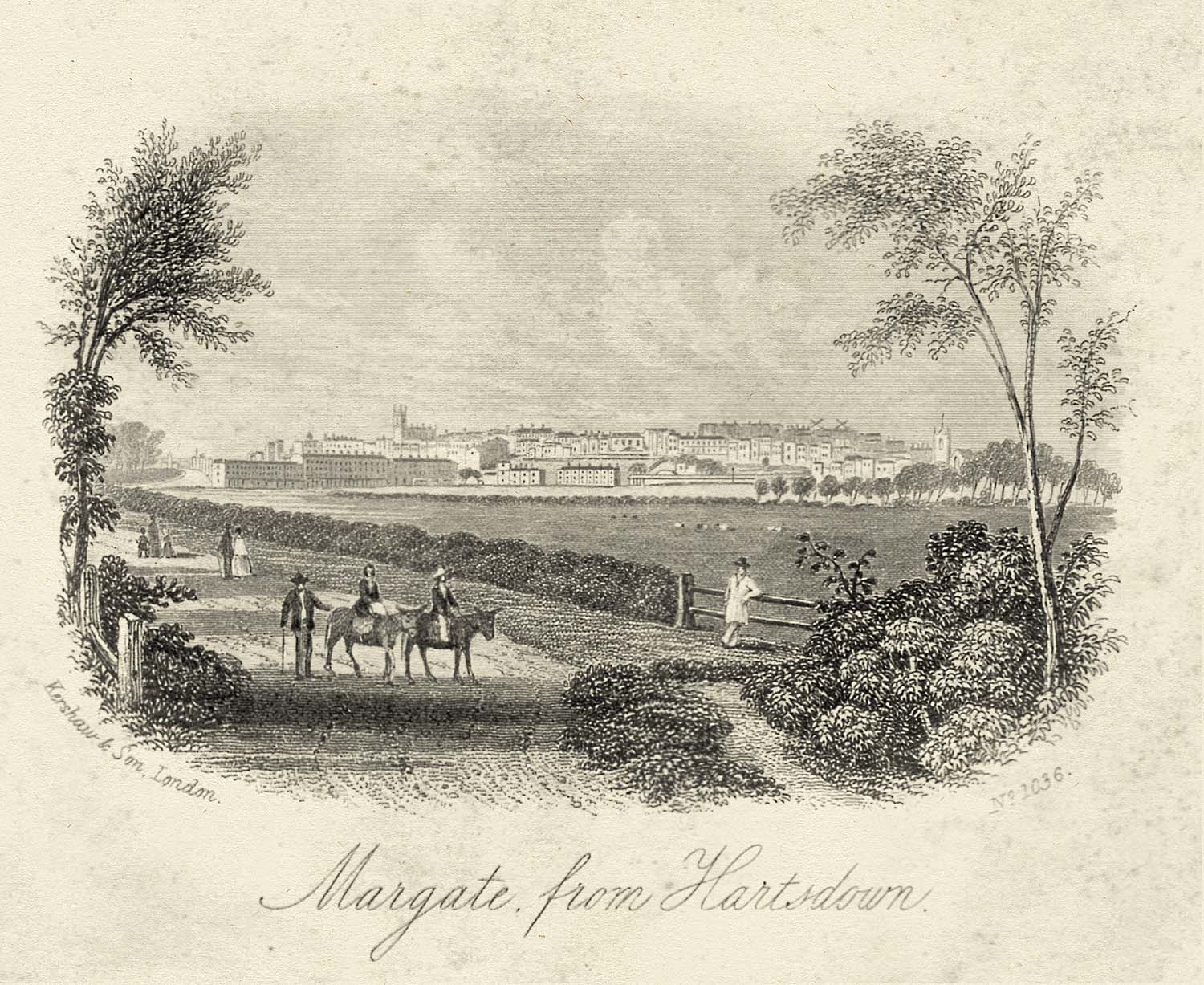 Steel line-engraved vignettes of Margate | Margate History
