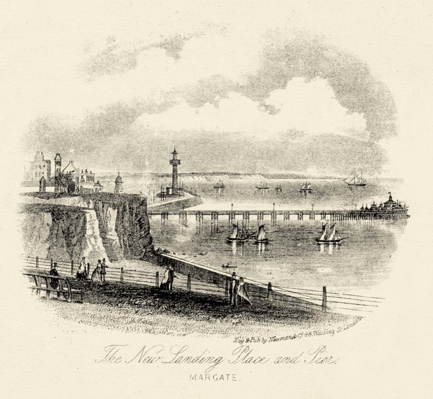 Steel line-engraved vignettes of Margate | Margate History